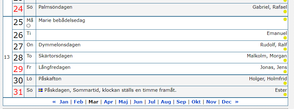När är stilla veckan 2024? | Högtider och traditioner